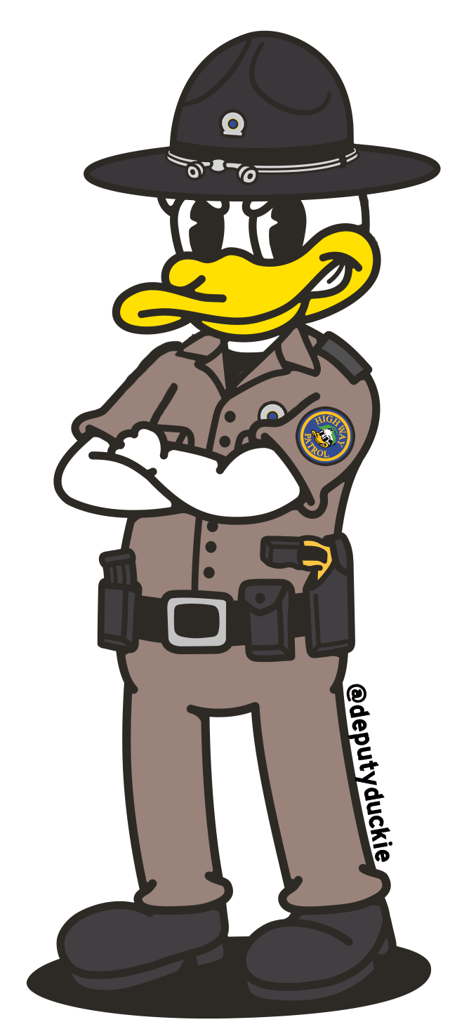 Highway Patrol Officer Cartoon Police Car Cartoon For Kids 🚔