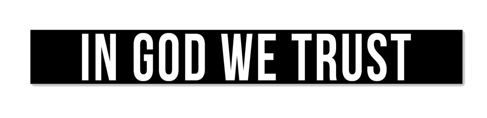 Deputy Duckie - IN GOD WE TRUST License Plate Sticker (Black)