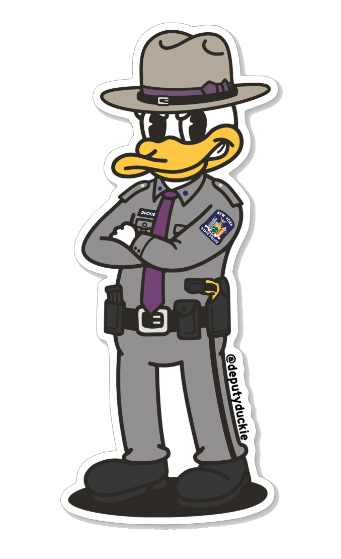Deputy Duckie - State Police Duckie (Grey/Purple)