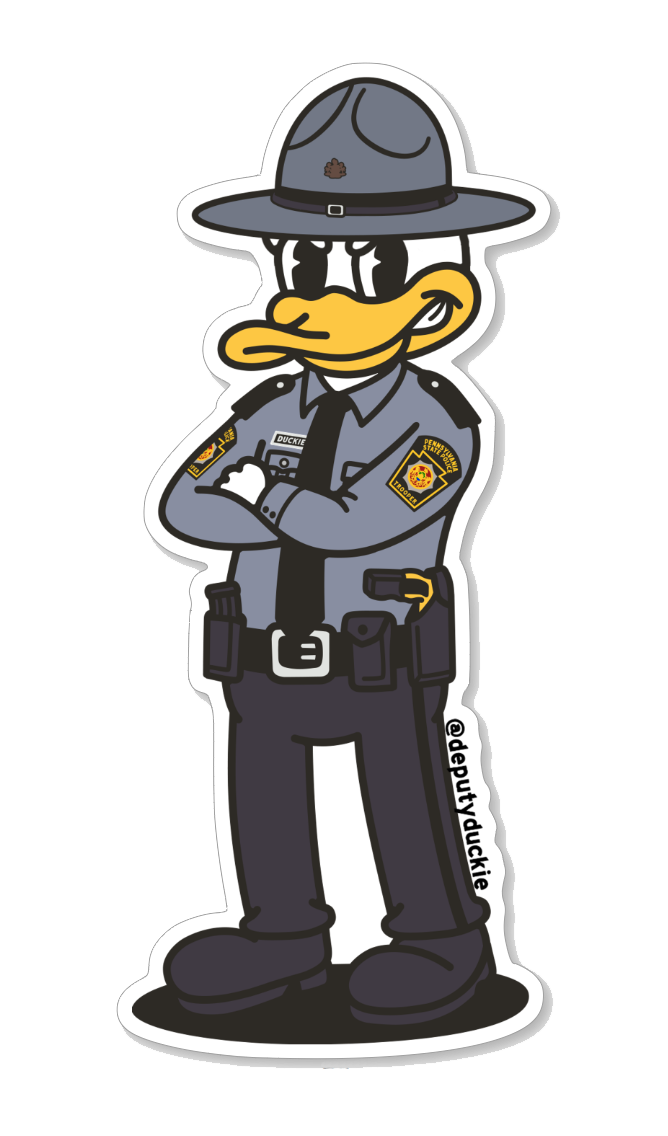 Deputy Duckie - State Police Duckie (Grey/Black)