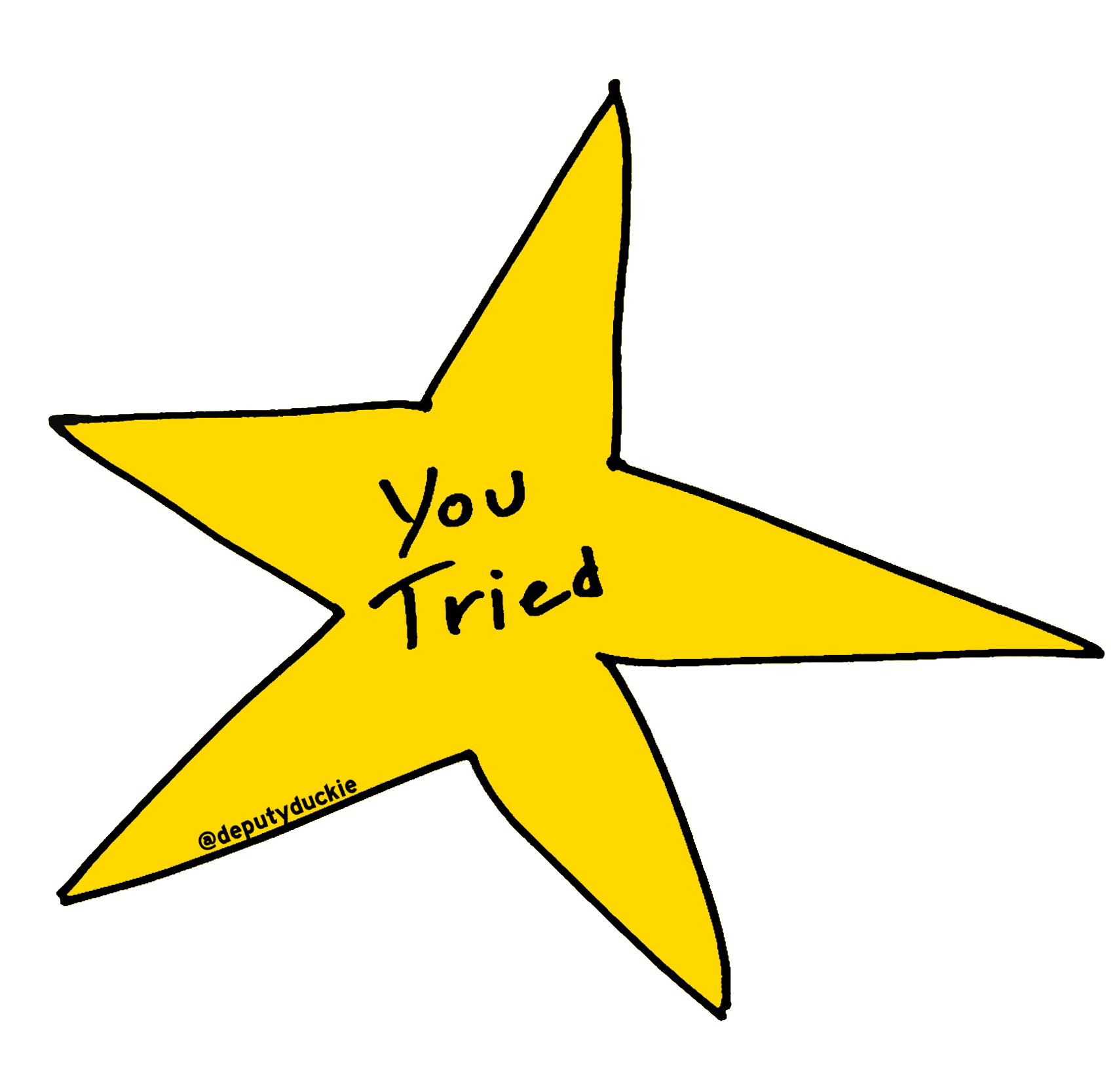 Deputy Duckie - "You Tried" Sticker