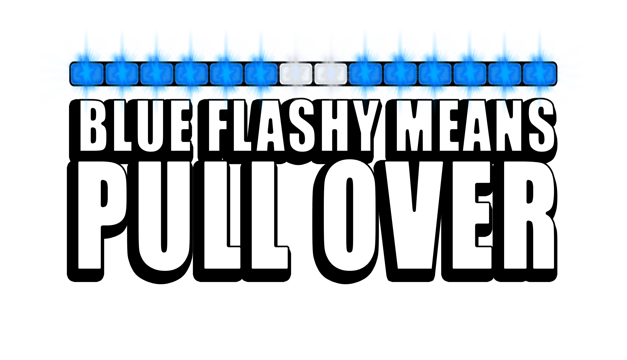 Deputy Duckie - "Blue Flashy" Sticker