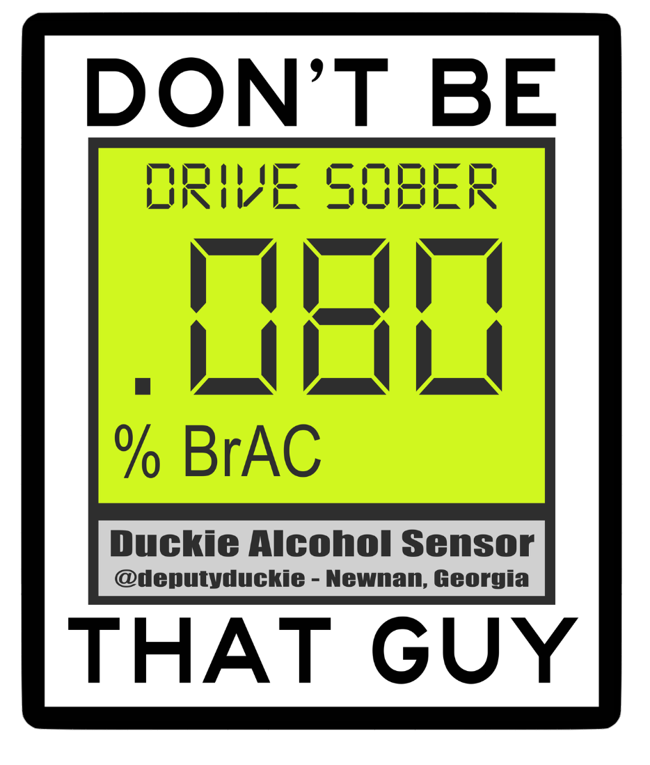 Deputy Duckie - "Don't Be That Guy" - Drive Sober Sticker