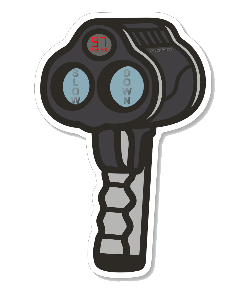 Deputy Duckie - Speed LiDAR Sticker