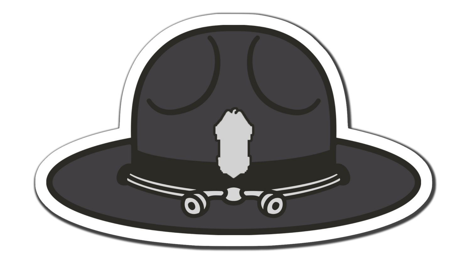 Deputy Duckie - Trooper Hat "Big Hat" Sticker